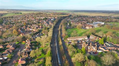 Commuter Train In The Uk Transporting Passengers Stock Video Video Of