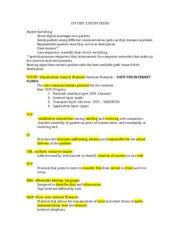 CIS EXAM 2 REVIEW CIS TEST 2 STUDY GUIDE Packet Switching Slices Digital Messages Into Packets