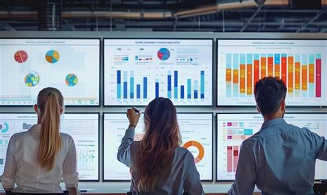 Visually Appealing Display Charts And Graphs Premium Ai Generated Image