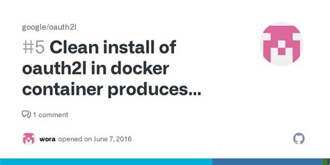 Clean Install Of Oauth2l In Docker Container Produces Scope Error