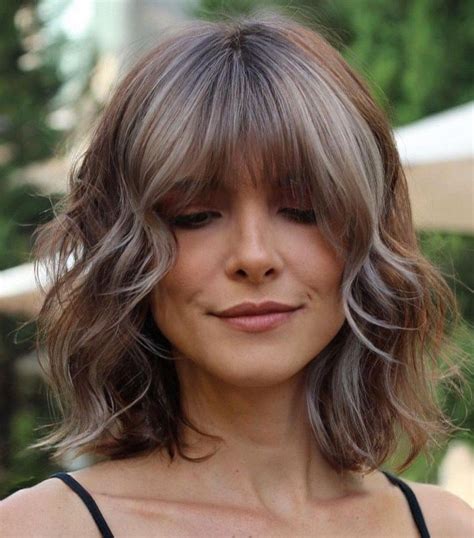 Shoulder Length Hair With Wispy Bangs Shoulder Length Hair Cuts With