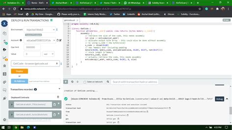 this library code to access the code of another contract and load it