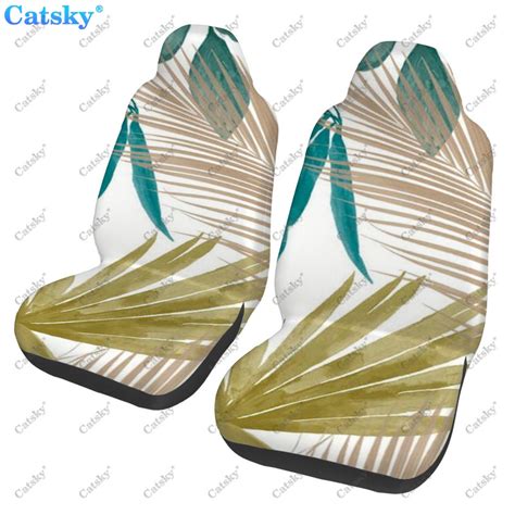 Badu Bg Зелени палмови листа Printing Калъф за декорация на предната седалка на автомобила Калъф