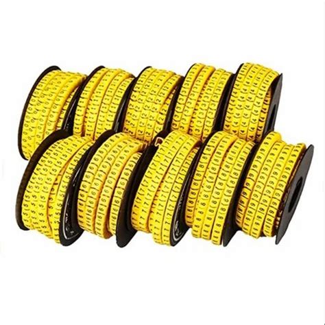 Silver Pvc Yellow Cable Marking Ferrule At ₹ 9 35 Pack In Coimbatore Id 2850564631730