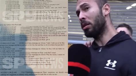 Andrew Tate Wiretap Arrest Update Leaked Chat Of Victims Exposes Huge
