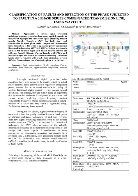 pdf classification of faults and detection of the phase subjected to