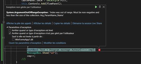 C Index Was Out Of Range Must Be Non Negative And Less Than The