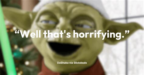 Home Depot Has The 35 Star Wars Motion Activated Yoda Animatronic W Led Lightsaber On Sale