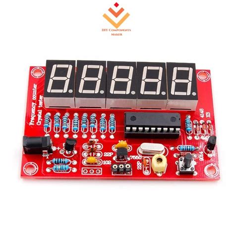 1hz 50mhz Crystal Oscillator Frequency Counter Tester Digital Led 5 Digits Resolution Frequency