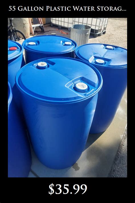 55 Gallon Plastic Water Storage Barrel Drum Bpa Free Local Pickup Only Water Barrel