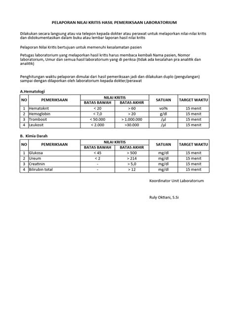 3132 Pemantauan Pelaporan Hasil Pemeriksaan Lab Cito Perbln Pdf