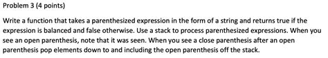 Solved Problem 3 4 Points Write A Function That Takes A