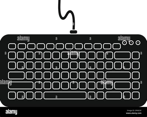 Computer Keyboard Icon Flat Style Vector Eps Stock Vector Image And Art Alamy