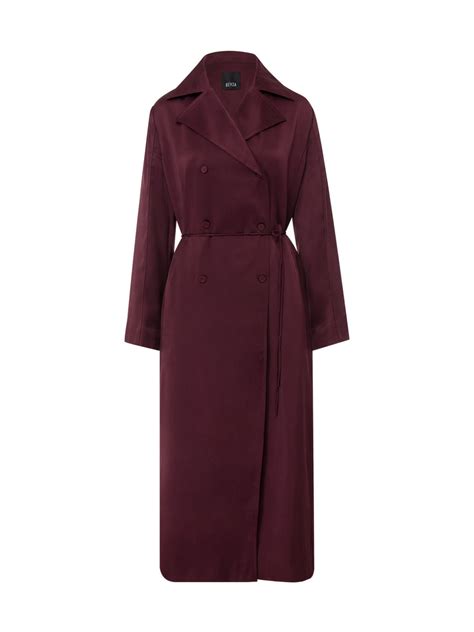 Satin Trench Coat Speakthestore