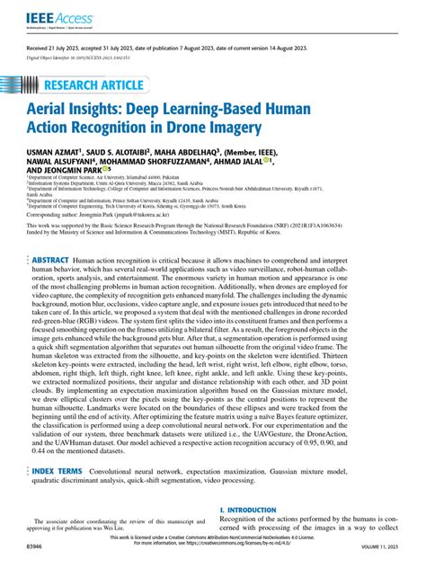 Aerial Insights Deep Learning Based Human Action Recognition In Drone Imagery Download Free