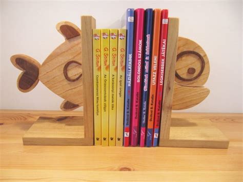 Fa Könyvtámasz Hal Forma Fromwood