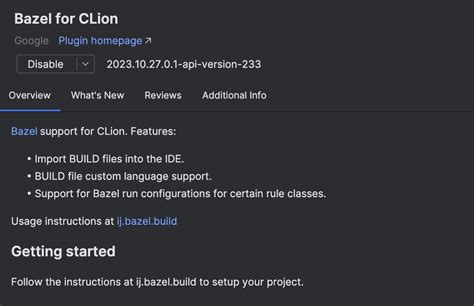 clion 2023 3 eap5 with the enhanced bazel for clion plugin and memory