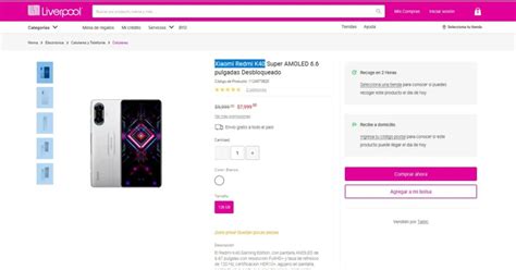 Liverpool pone el smartphone Xiaomi Redmi K con rebaja de mil pesos cámara de