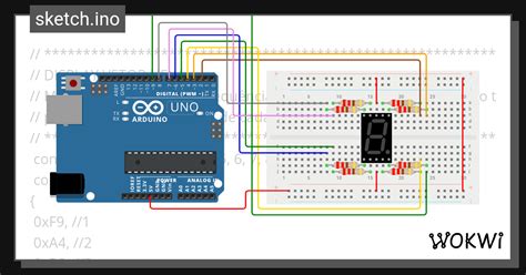 CIRCUITO 02 DISPLAY DE SETE SEGMENTOS UTILIZANDO DADO EM HEXADECIMAL