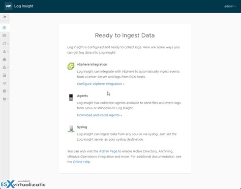 How To Setup Vmware Vrealize Log Insight Esx Virtualization