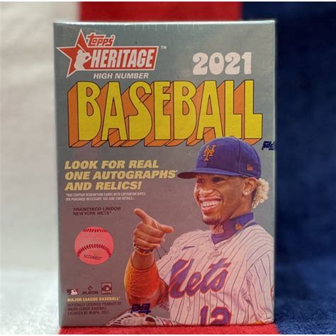全新 2021 Topps Heritage High Number Baseball Blaster 棒球卡盒 蝦皮購物