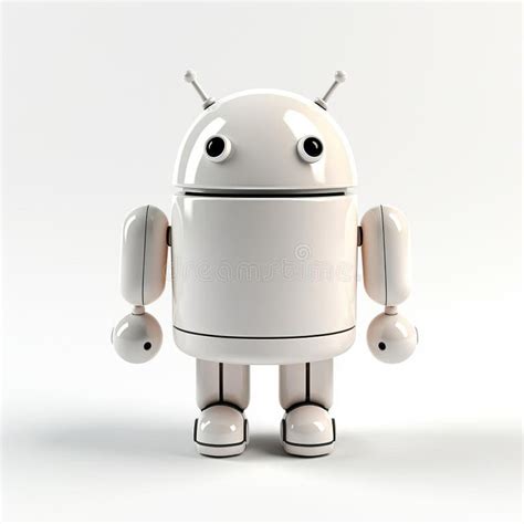 High Quality 3d Rendering Of Android On White Background Stock Illustration Illustration Of