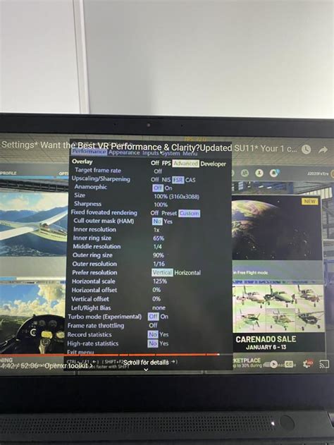 Msfs Vr And Openxr Toolkit Settings U Bizbrf