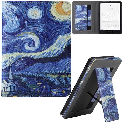 Artyond Case For 7 Kindle Paperwhite 2024 Pu Leather Hand Strap Stand