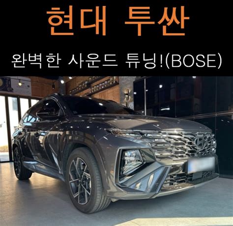 현대 투싼 보스 프리미엄 사운드 보강은 역시 무스웨이 무스웨이 제품 인스톨 갤러리