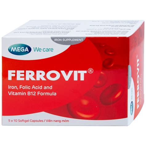 Thuốc Ferrovit bổ sung sắt trị thiếu máu do thiếu sắt