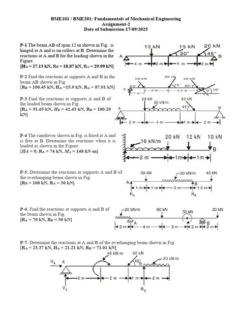 Assignment Beams Pdf