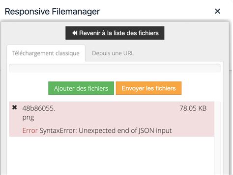 Upload Error In Tinymce With Png Webp Issue Trippo Responsivefilemanager Github