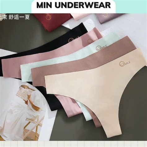 Quần Lót Nữ Lọt Khe Su Trơn Smile Sexy Gợi Cảm Min Underwear 405110