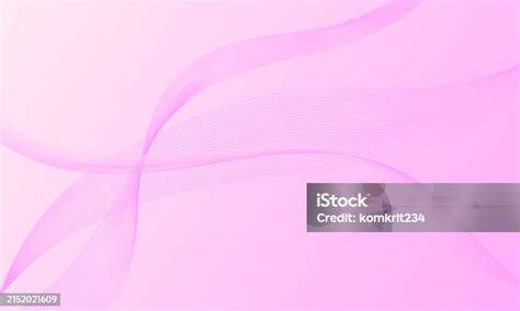 Pink Smooth Lines Wave Curves Gradient Abstract Background Stock Illustration Download Image