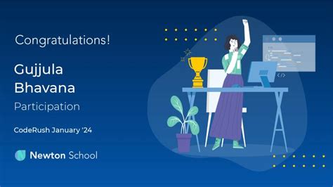 Gujjula Bhavana Participated In Coderush January 24 Gujjula Bhavana