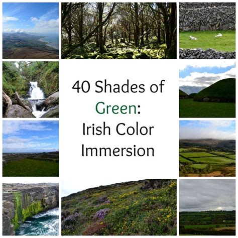 40 Shades Of Green Irish Color Immersion Shades Of Green Irish
