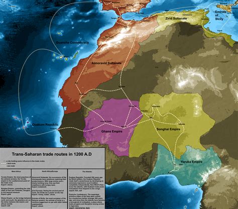 Trans Saharan Trade Routes 27 Trans Saharan Trade Route Map Maps
