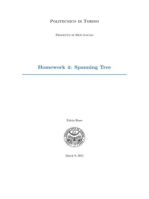 4 Spanning Tree Pdf Network Switch Physical Layer Protocols