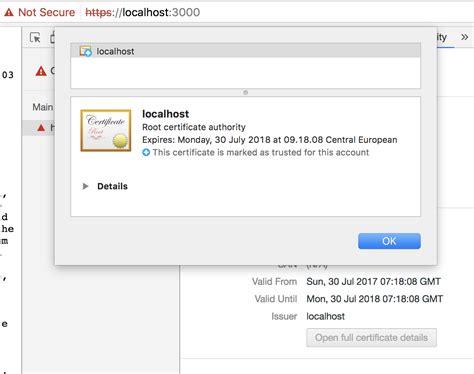 Macos How To Trust Self Signed Certificate With Nodejs Stack Overflow