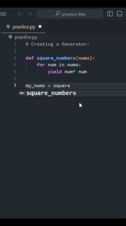 Creating A Generator Python Pythonprogramming Coding Learnpython Pythonforbeginners Youtube