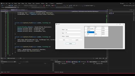 C How To Delete Selected Datagridview Row Using C Youtube