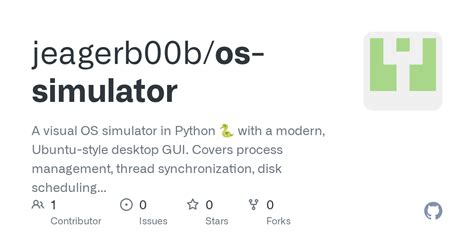 Github Jeagerb00bos Simulator A Visual Os Simulator In Python 🐍