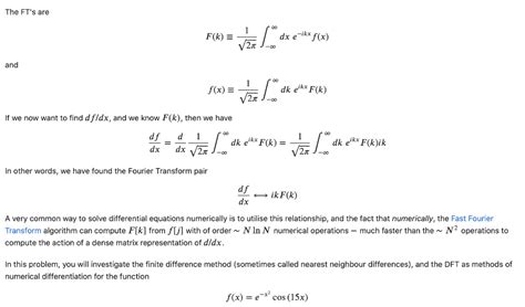 Solved In Julia I Need To Use The Fourier Transform Pair