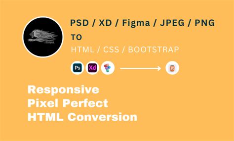 Responsive Bootstrap 5 Conversion Figma Psd Xd To Html Css By