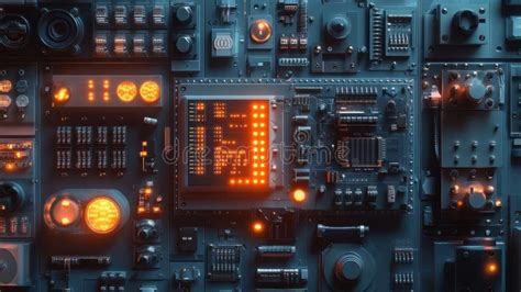 Complex Electronic Circuit Board Showing Manufacturing Process Stock Image Image Of Science