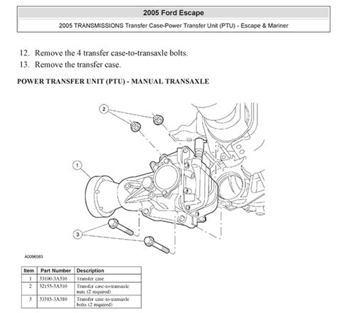 Ford Escape 2005 Transfer Case Repair Manual Emanuel Everardo Cár