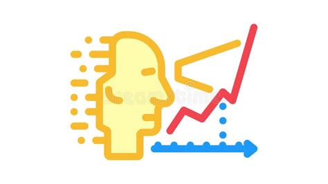 Artificial Intelligence Analytics Color Icon Animation Stock Video