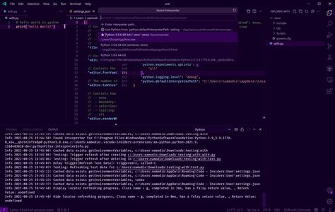`pythondefaultinterpreterpath` Set With A Virtual Environment Isnt Reflected Properly · Issue
