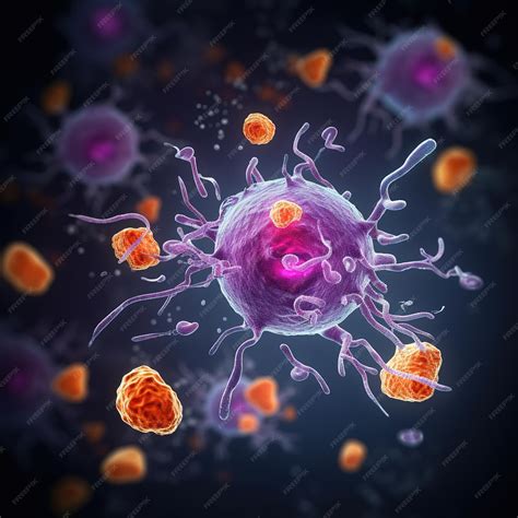 Premium Ai Image Human Cell Microscope Premium Ai Image Human Cell Microscope