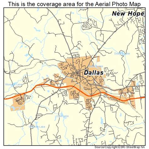 Aerial Photography Map Of Dallas Ga Georgia